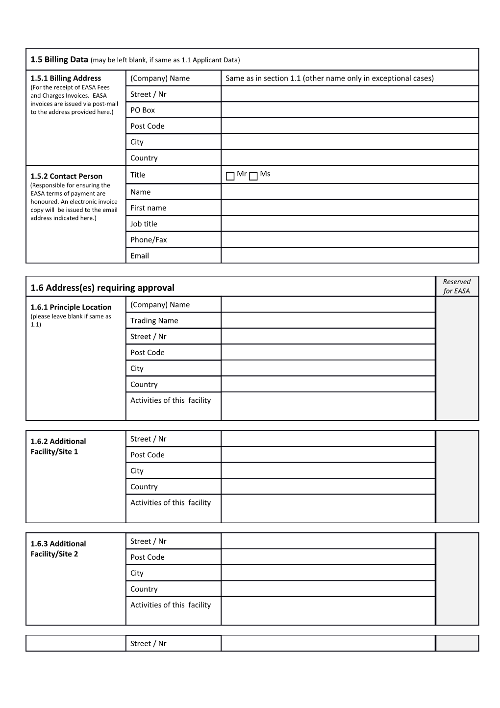 EASA Form 12 - Application for Part-147 Approval - Docest