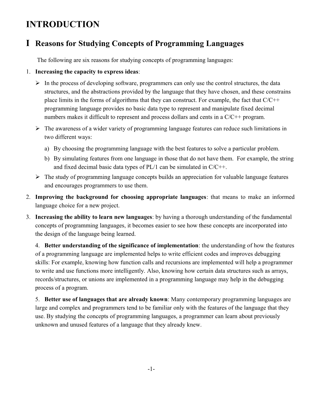 I Reasons For Studying Concepts Of Programming Languages Docest i-reasons-for-studying-concepts-of-programming-languages-docest