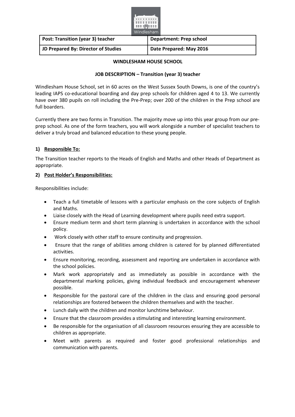 JOB DESCRIPTION Head Of Learning Development Docest job-description-head-of-learning-development-docest