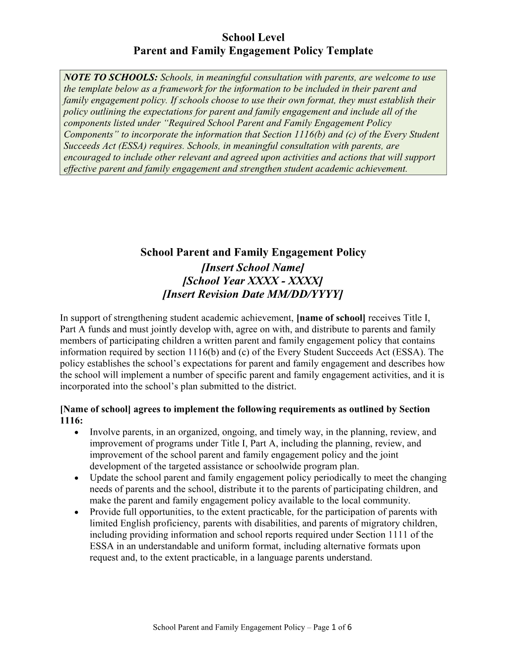 Parent And Family Engagement Policy Template Docest parent-and-family-engagement-policy-template-docest