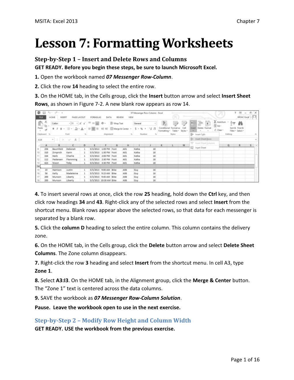 Step By Step 1 Insert And Delete Rows And Columns Docest